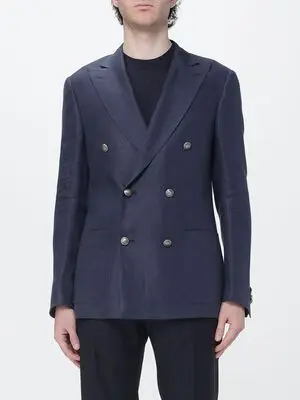 Corneliani Double Breasted Blazer - Blue