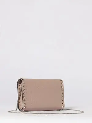 Valentino Garavani Rockstud Grained Leather Clutch