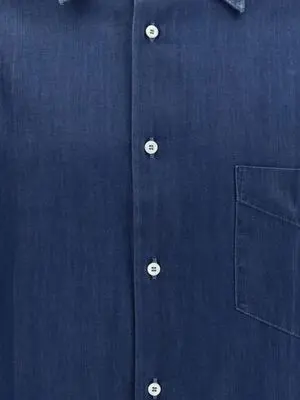 Brunello Cucinelli Cotton Casual Shirt - Denim