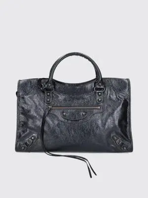 Balenciaga Le City Arena Leather Bag - Black