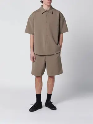 ENTIRE STUDIOS Wool Blend Casual Shirt - Brown