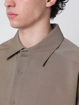ENTIRE STUDIOS Wool Blend Casual Shirt - Brown