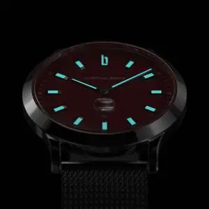 Lilienthal Berlin Huxley Ii Crimson Mesh Watch - Red
