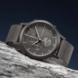 Lilienthal Berlin Chronograph Meteorite I Mesh Anthracite Matte