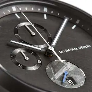 Lilienthal Berlin Chronograph Meteorite I Mesh Anthracite Matte