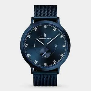 Lilienthal Berlin 1 All Mesh Matte Watch - Blue