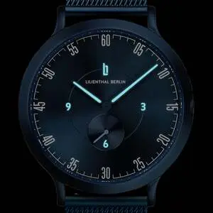 Lilienthal Berlin 1 All Mesh Matte Watch - Blue