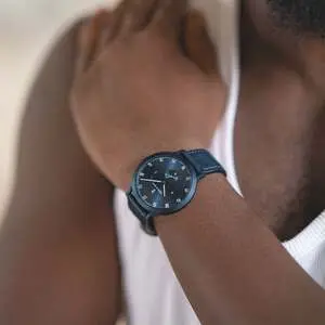 Lilienthal Berlin 1 All Mesh Matte Watch - Blue