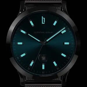 Lilienthal Berlin Huxley Ii Stainless Steel Mesh Strap Watch - Green