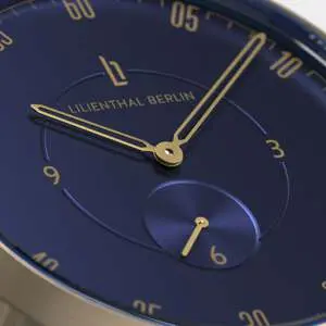 Lilienthal Berlin Gold Mesh Watch - Blue