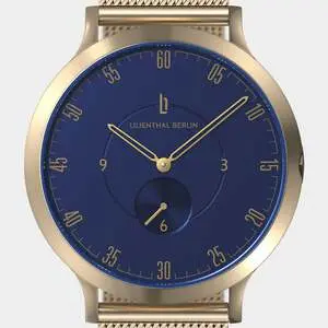 Lilienthal Berlin Gold Mesh Watch - Blue
