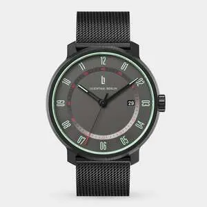 Lilienthal Berlin Automatic Watch With Mesh Strap - Gray