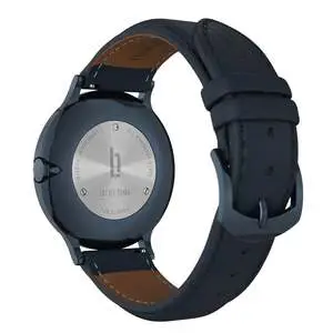 Lilienthal Berlin The Classic Rose Gold Leather Strap Watch - Blue