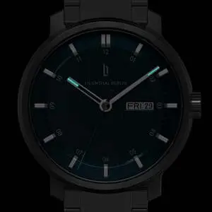 Lilienthal Berlin Automatic Day-date Stainless Steel Watch - Blue