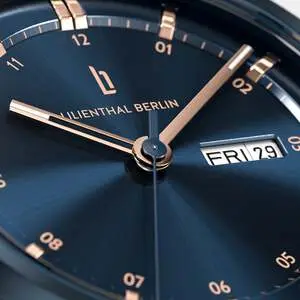Lilienthal Berlin Neolux Day Date Automatic Rose Gold Stainless Steel Watch