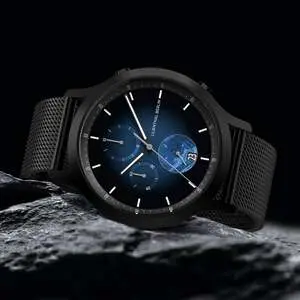 Lilienthal Berlin Chronograph Meteorite Flare Mesh Black Matte