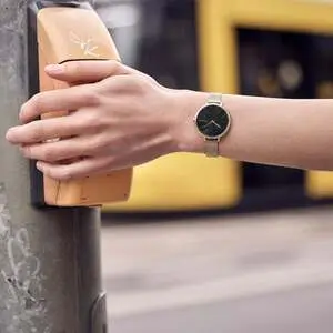 Lilienthal Berlin Rosalux Gold Emerald Mesh Watch - Green
