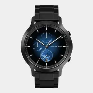 Lilienthal Berlin Lilienthal Berlin Chronograph Meteorite Flare Stainless Steel Matte Blue