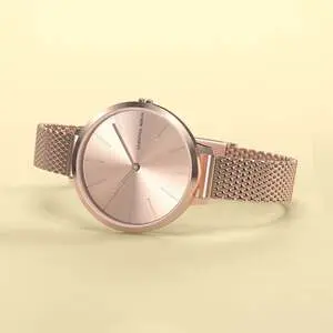 Lilienthal Berlin Rosalux Rose Bloom Mesh Watch - Gold