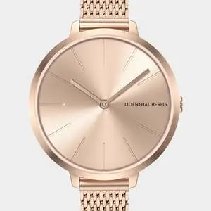 Lilienthal Berlin Rosalux Rose Bloom Mesh Watch - Gold