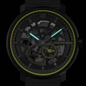 Lilienthal Berlin Skeletonized Automatic Watch With Textile Strap