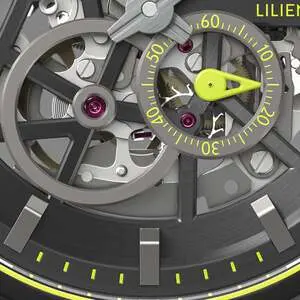 Lilienthal Berlin Skeletonized Automatic Watch With Textile Strap