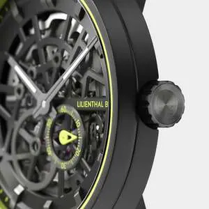 Lilienthal Berlin Skeletonized Automatic Watch With Textile Strap