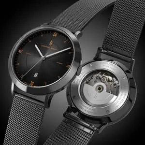 Lilienthal Berlin Zeitgeist Automatic Watch With Mesh Strap - Black