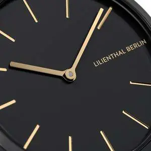 Lilienthal Berlin Rosalux Gold Mesh Brushed Watch - Black