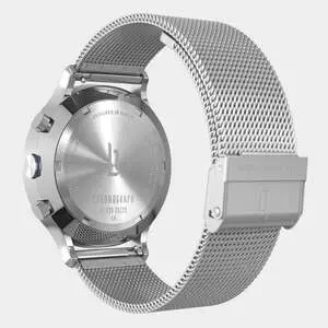 Lilienthal Berlin Chronograph Line 3 Mesh Silver