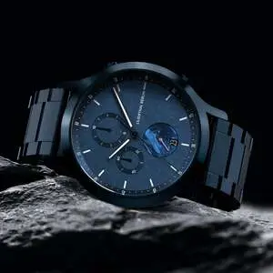 Lilienthal Berlin Chronograph Meteorite Stainless Steel Watch - Blue