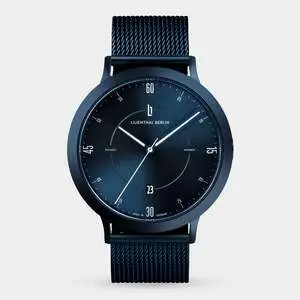 Lilienthal Berlin Zeitgeist Automatic Mesh Watch - Blue