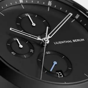 Lilienthal Berlin Chronograph Watch With Textile Strap - Black