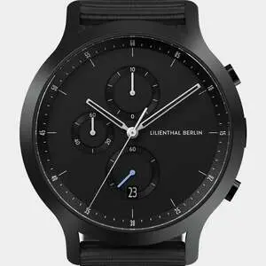 Lilienthal Berlin Chronograph Watch With Textile Strap - Black