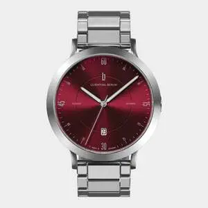 Lilienthal Berlin Zeitgeist Automatic Stainless Steel Watch - Red