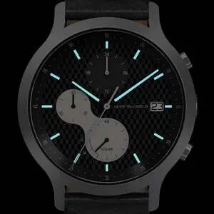 Lilienthal Berlin Chronograph Solar Iii Leather Strap Watch
