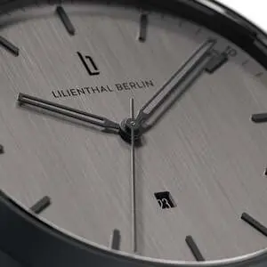 Lilienthal Berlin Huxley Shadow Textile Strap Watch - Black