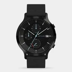 Lilienthal Berlin Chronograph Solar Watch With Textile Strap - Black