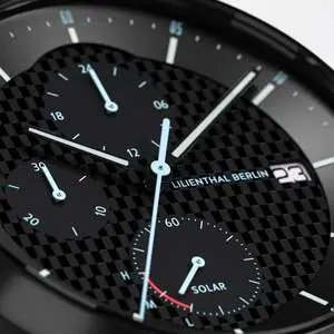 Lilienthal Berlin Chronograph Solar Watch With Textile Strap