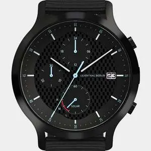 Lilienthal Berlin Chronograph Solar Watch With Textile Strap
