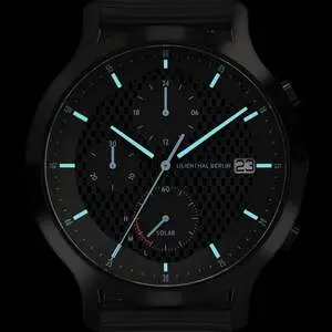 Lilienthal Berlin Chronograph Solar Watch With Textile Strap