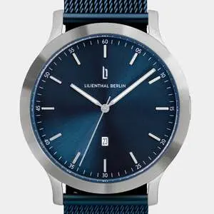 Lilienthal Berlin Huxley Silver Mesh Brushed Watch