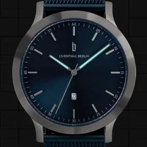 Lilienthal Berlin Huxley Silver Mesh Brushed Watch