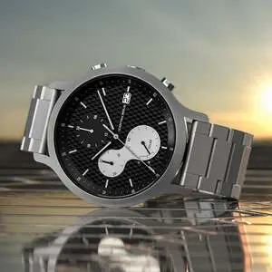 Lilienthal Berlin Chronograph Solar Iii Stainless Steel Watch
