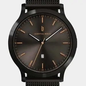 Lilienthal Berlin Huxley Bronze Mesh Brushed Watch - Black