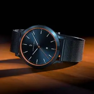 Lilienthal Berlin Huxley Orange Mesh Brushed