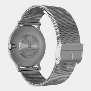 Lilienthal Berlin Huxley Silver Bordeaux Mesh Strap Watch
