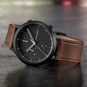 Lilienthal Berlin Chronograph Leather Strap Watch