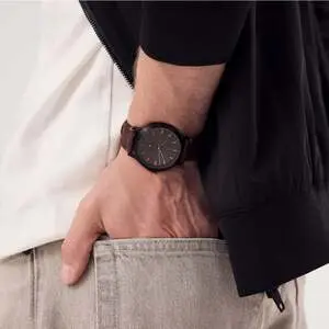 Lilienthal Berlin Huxley Bronze Mesh Watch - Black