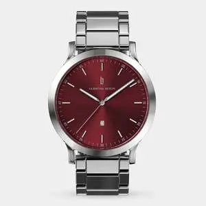 Lilienthal Berlin Huxley Stainless Steel Watch - Red